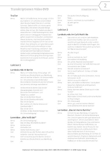 Starten wir! | Unterrichten | Audio-Dateien | Hueber